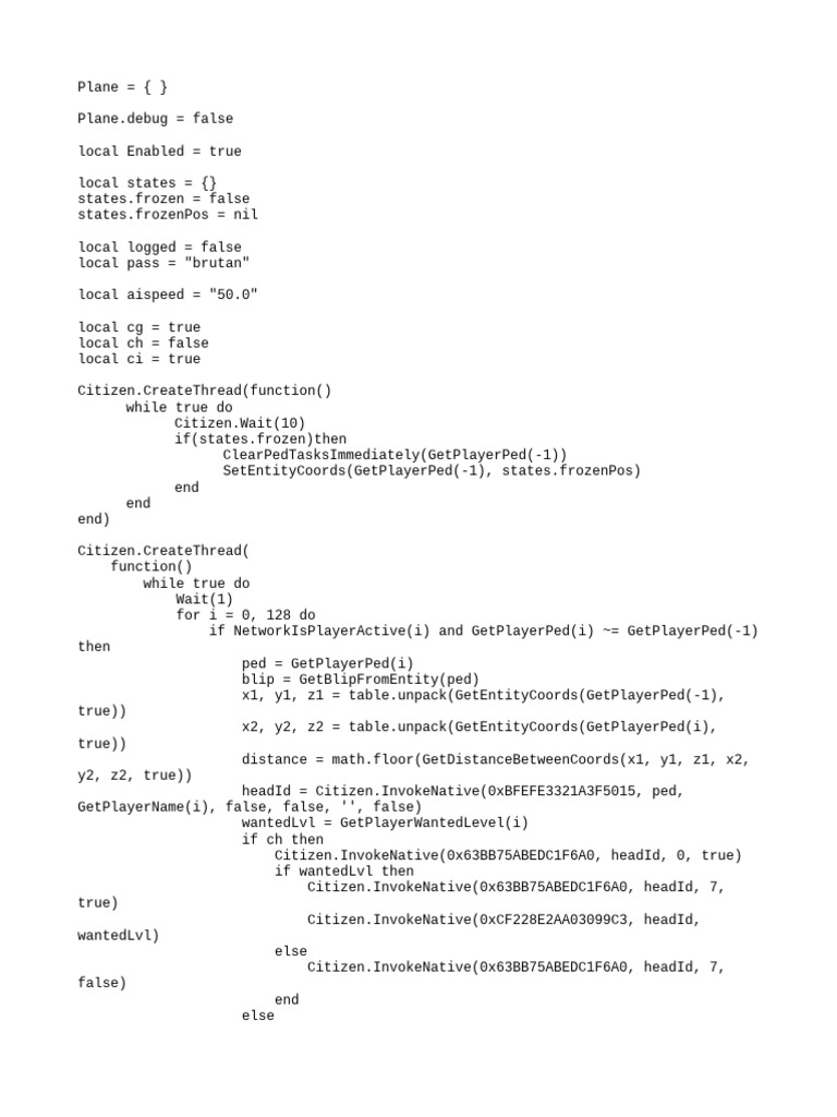 Lua Script for Player Blip Management | PDF | Menu (Computing) | Vehicles