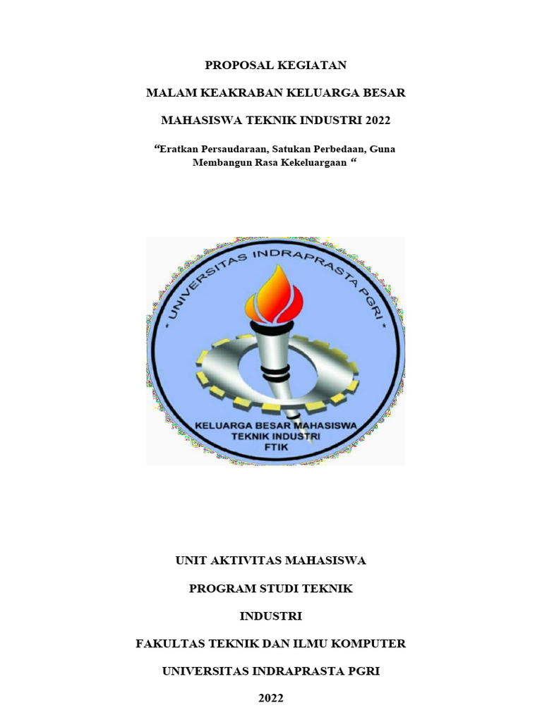 Malam Keakraban Mahasiswa Teknik Industri 2022 | PDF | Seni