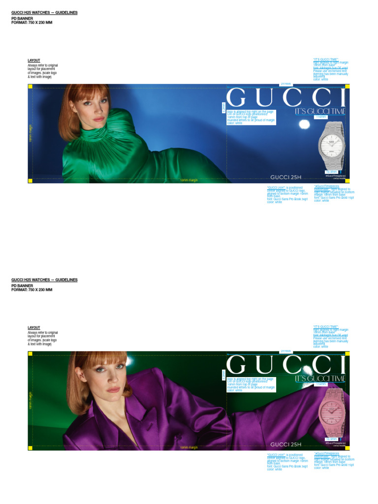 Gucci Main Campaign Guidelines Banner Gondola | PDF | Writing | Typography