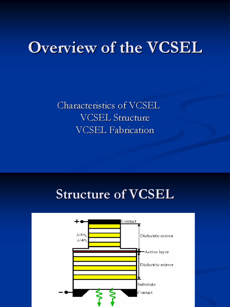Overview of The VCSEL | PDF | Optics | Applied And Interdisciplinary ...