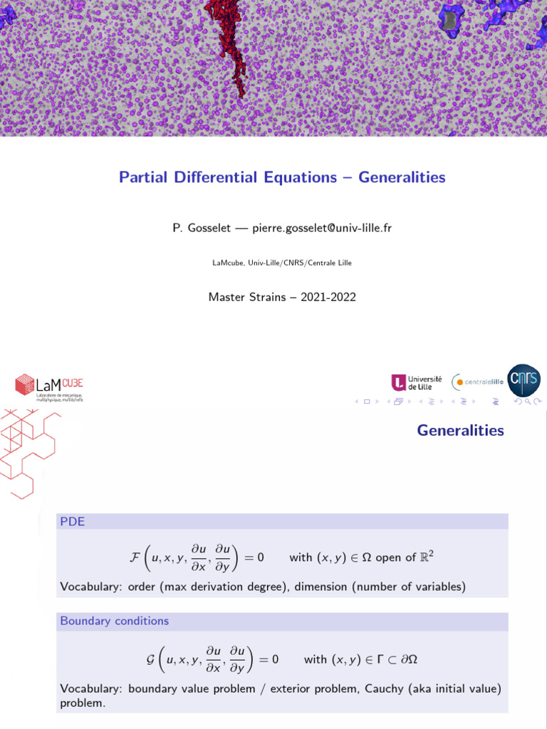 Pde Slides0 | PDF | Partial Differential Equation | Mathematics