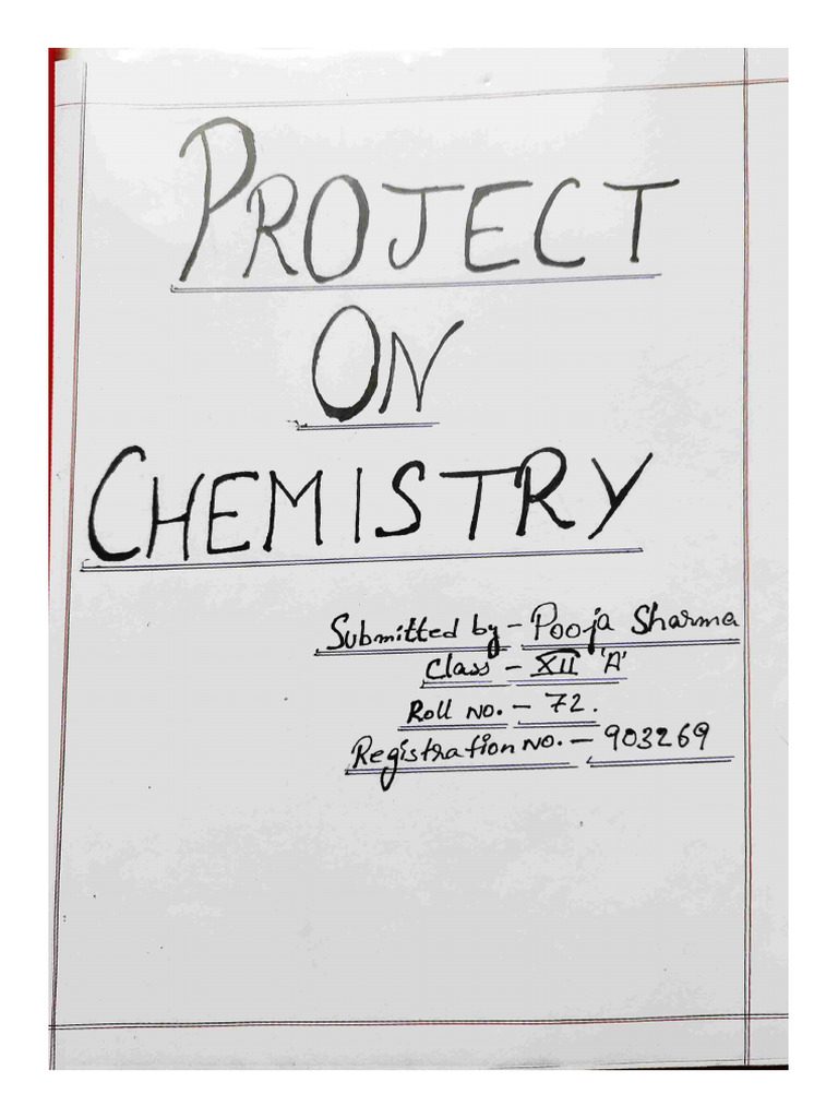Chemistry Project | PDF