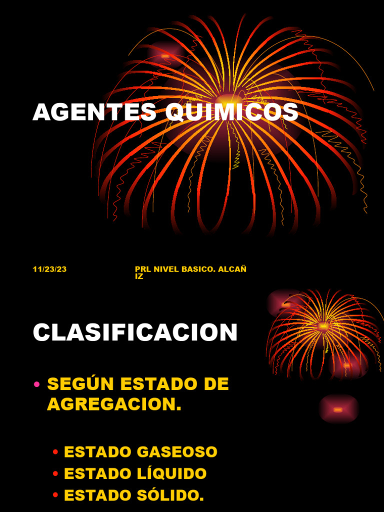 Clasificación de Agentes Químicos en PRL | PDF | Partículas | Sólido