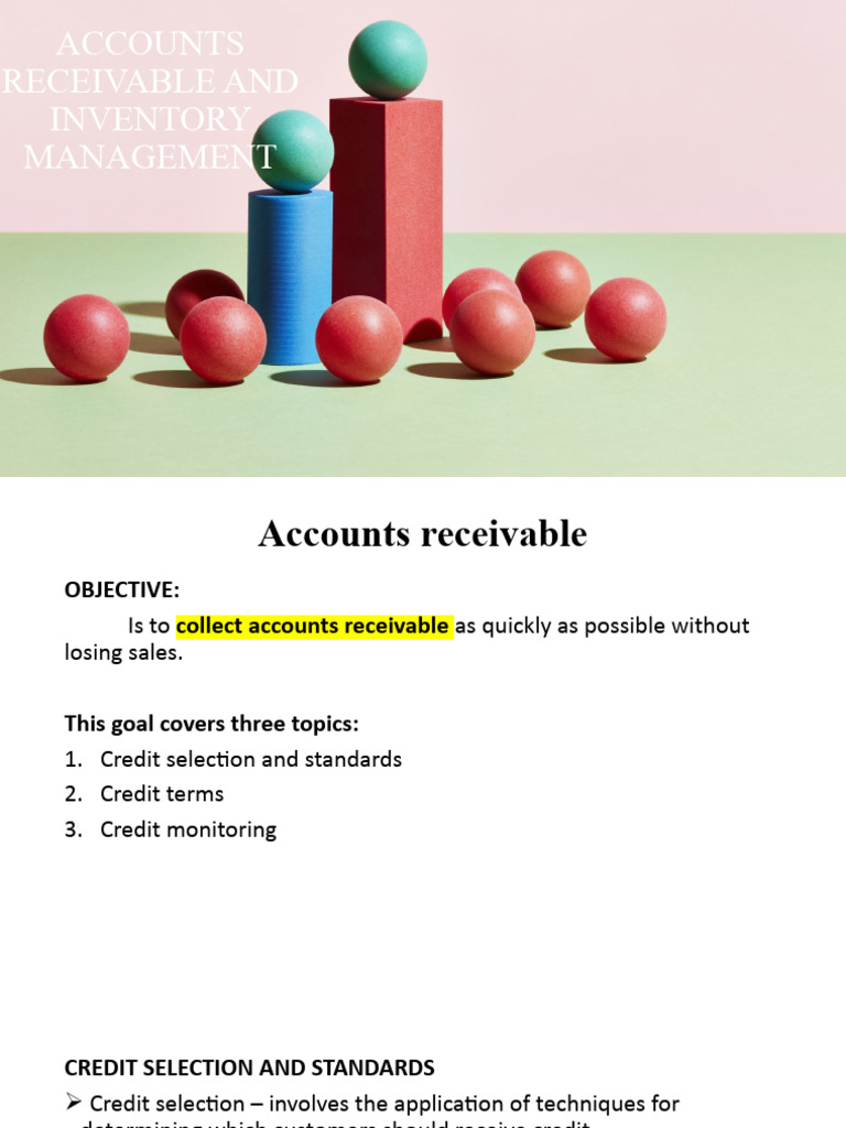 FM4 Part 2 Accounts Receivable and Inventory Management | PDF | Credit Card | Finance & Money ...