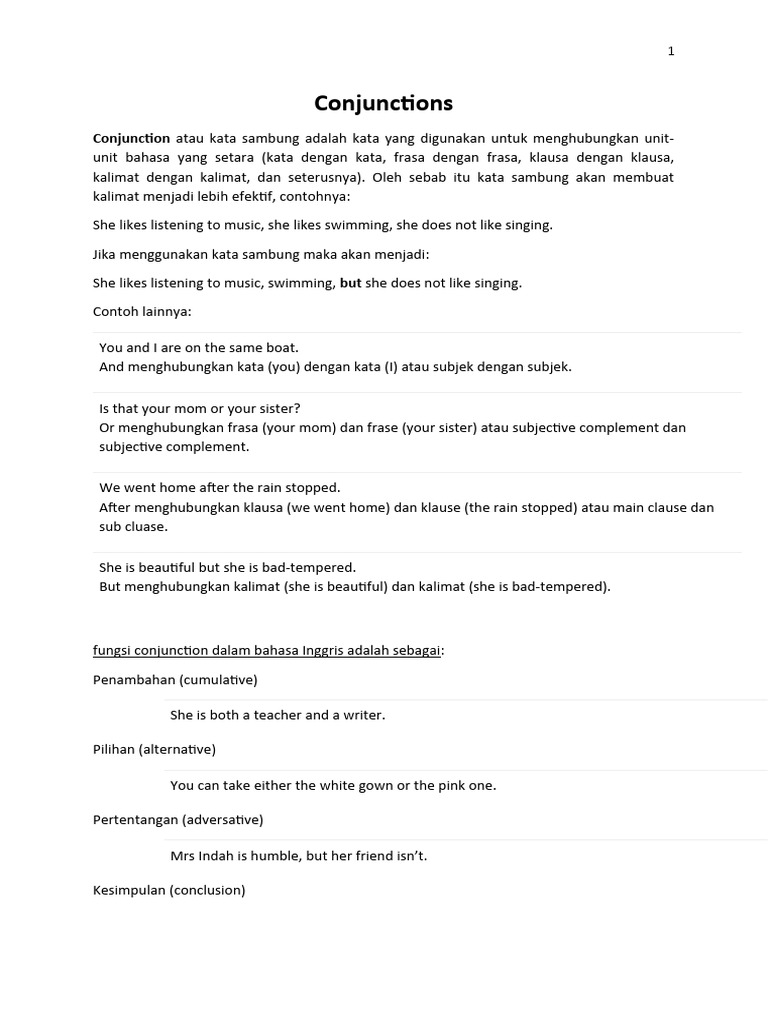 Conjunctions & Interjections | PDF | Vocabulary | Semiotics