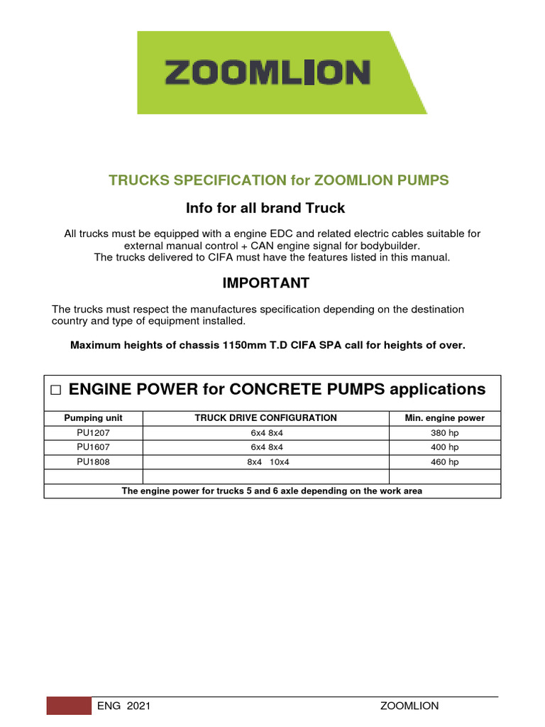 Truck Specifications | Download Free PDF | Truck | Axle