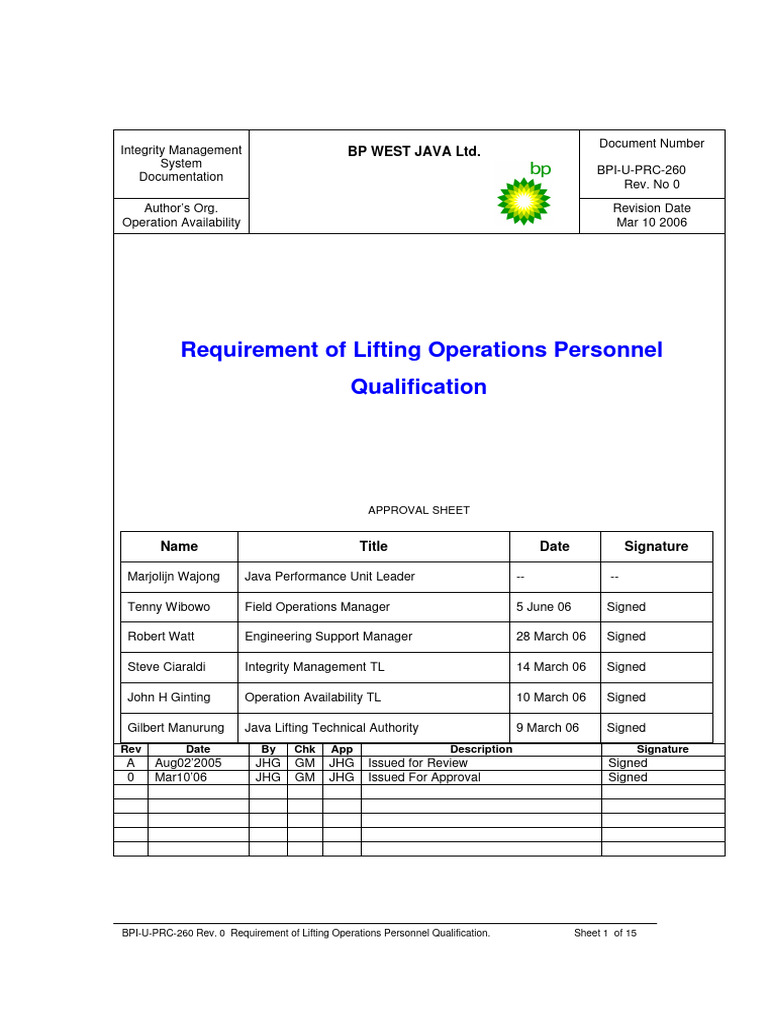 Crane Operator Qualification Requirements | PDF | Crane (Machine ...