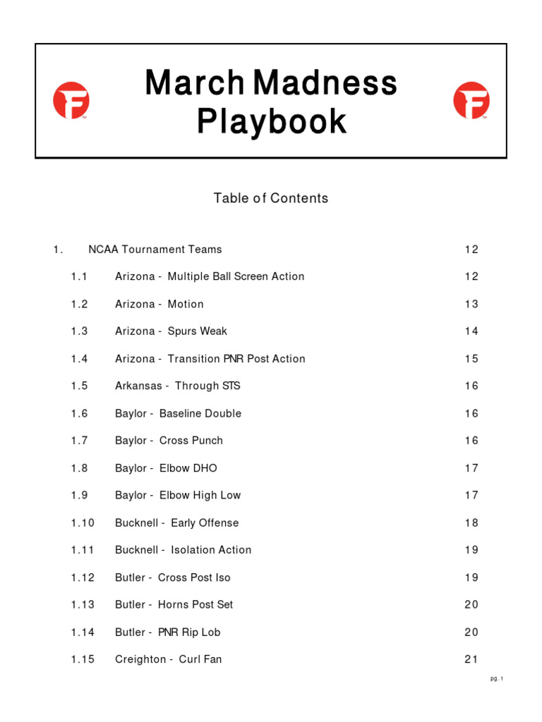 March Madness Playbook | PDF