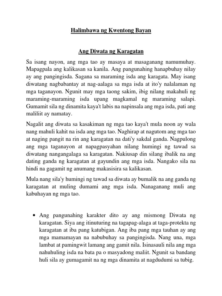 Kwentong-Bayan at Mitolohiya | PDF