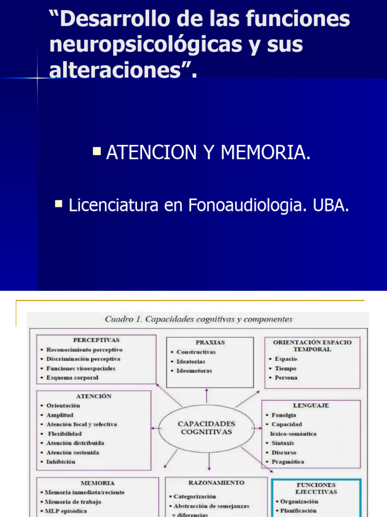 Presentacion Clase Atencion y Memoria 1 | PDF | Memoria | Atención