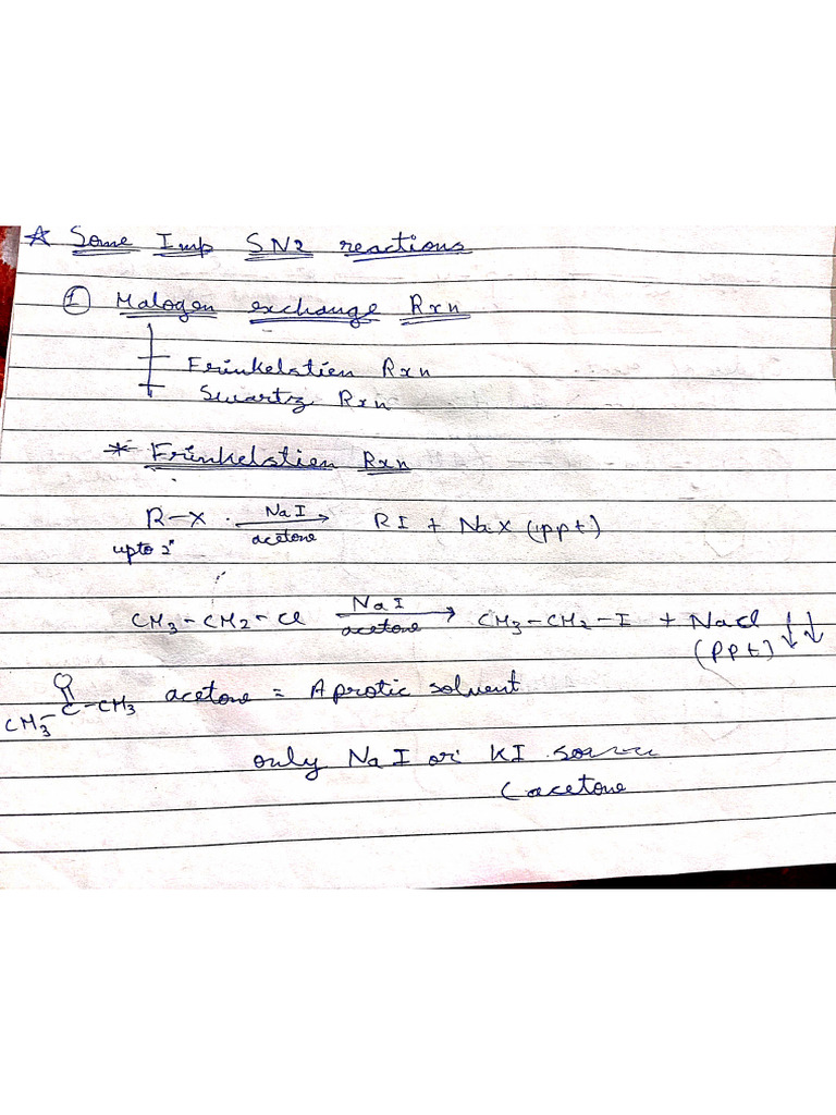 Imp SN2 RXN by SB | PDF