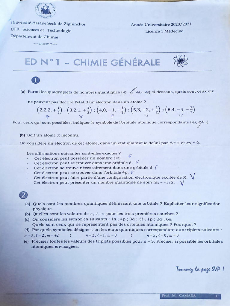 TD Chimie General | PDF