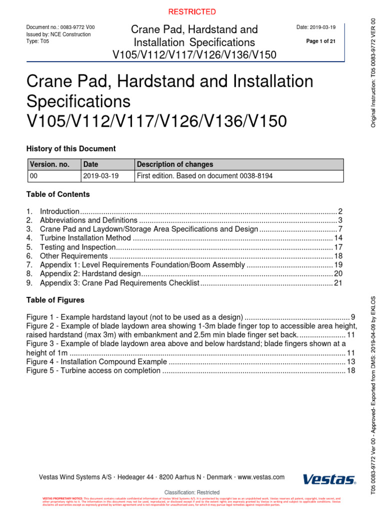 Annex 17 - Crane Pad - Hardstand Specifications | PDF | Crane (Machine)
