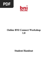 BNI 1-2-1 - Bio Sheet Format | PDF | Knowledge | Cognitive Science