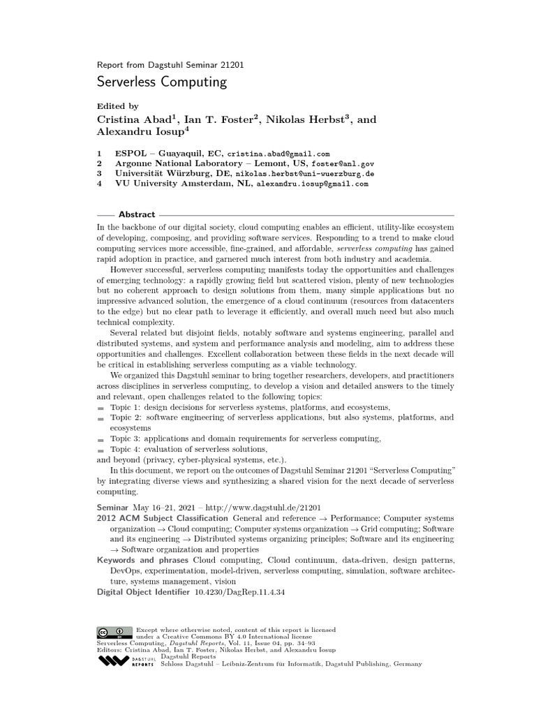 Serverless Computing 2 | PDF | Cloud Computing | Computing