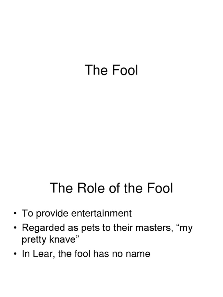 The Role of the Fool in Shakespeare | PDF