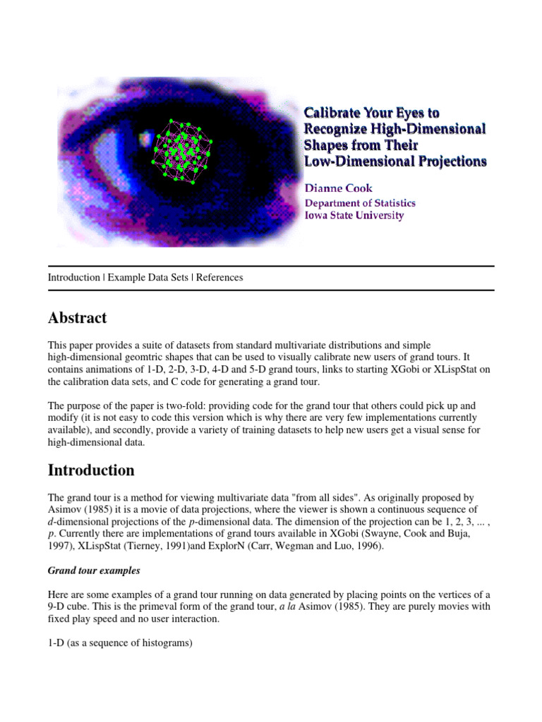 Grand Tour Examples | PDF | Variance | Sampling (Statistics)