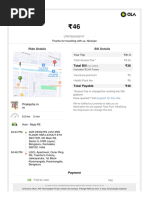 Ola Cab Invoice Template | PDF | Invoice | Payments