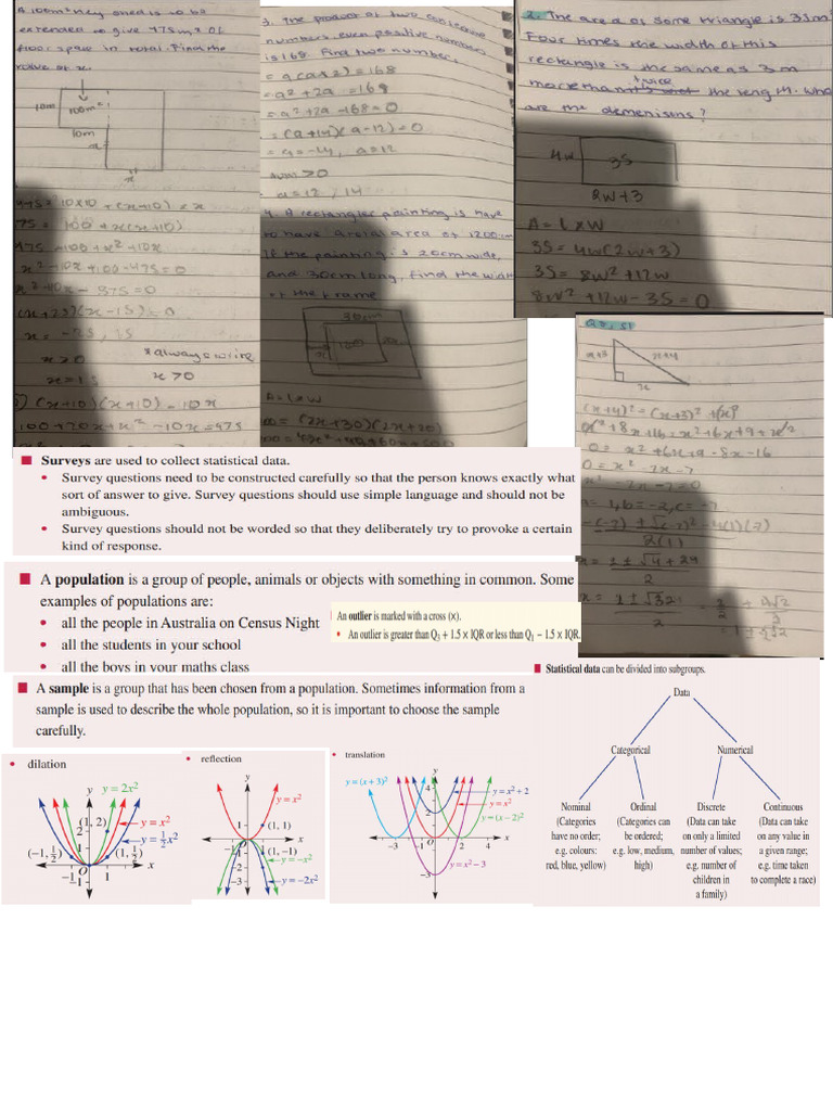 Maths Cheat Sheet 2 | PDF