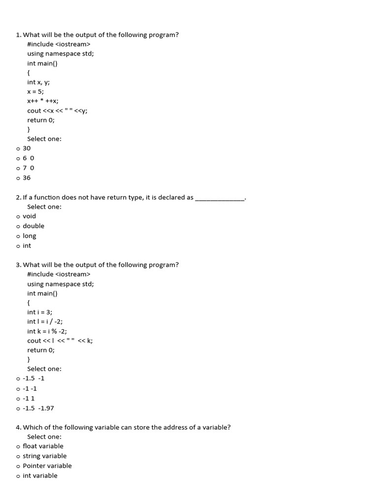C++Q | PDF | Namespace | Pointer (Computer Programming)