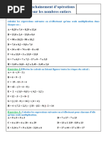 Exercices d'équations et inéquations 3AC | PDF | Formes géométriques ...