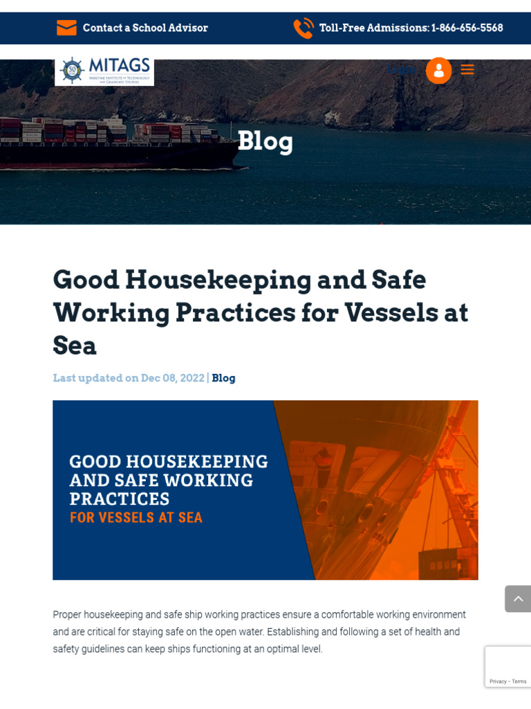 Housekeeping and Safe Working Practices For Eng Room For Vessels | PDF ...