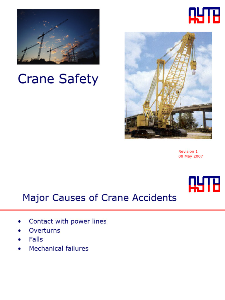 Crane Safety 1 | PDF | Crane (Machine) | Manufactured Goods