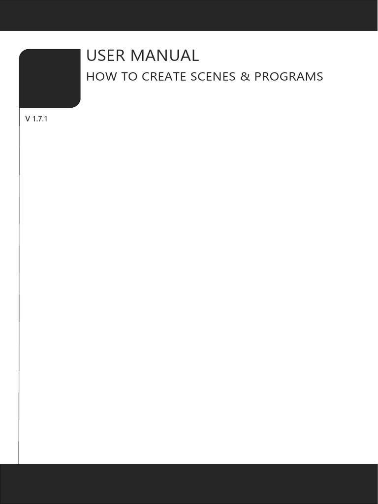 How To Create Scenes and Programs | Download Free PDF | System Software ...