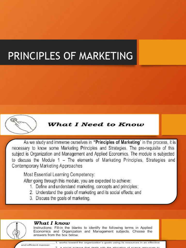 Principles of Marketingppp | PDF | Marketing | Goal