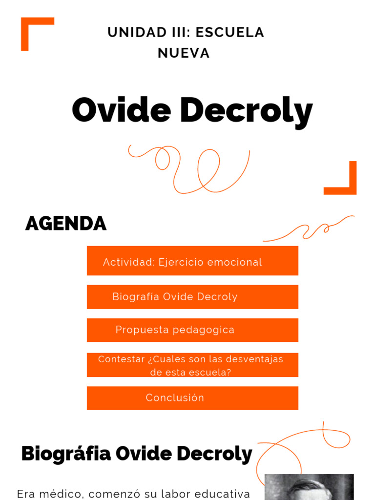 Ovide Decroly | PDF | Enseñando | Aprendizaje