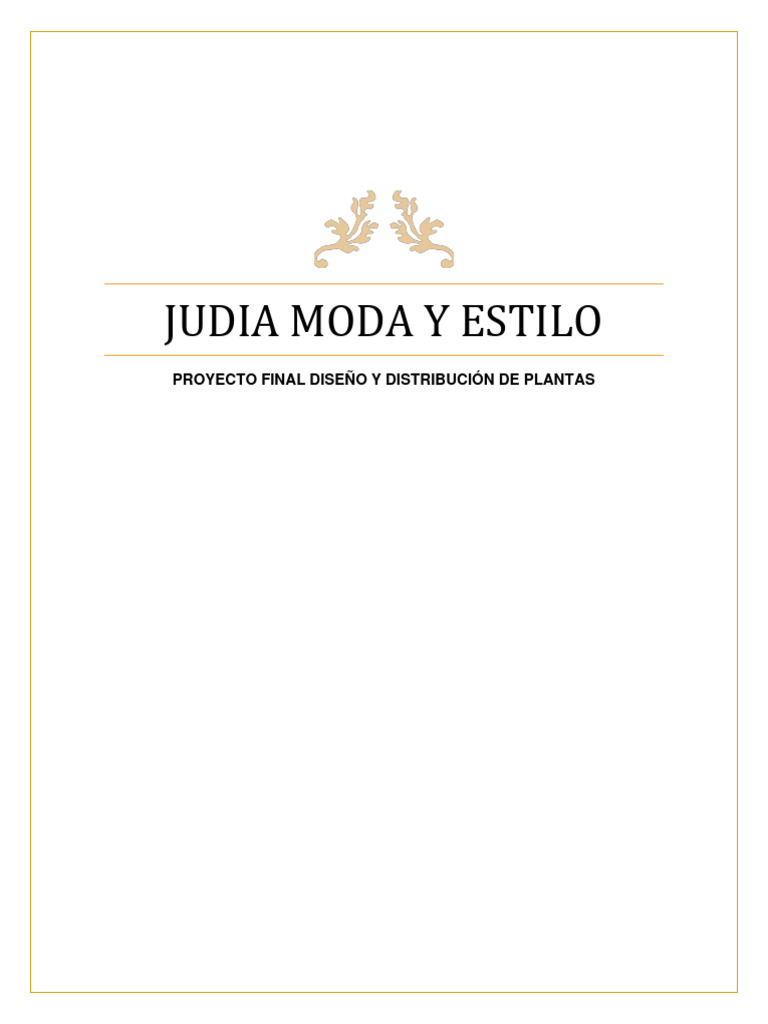 Judia Moda y Estilo. Proyecto Final | PDF | Business | Diseño
