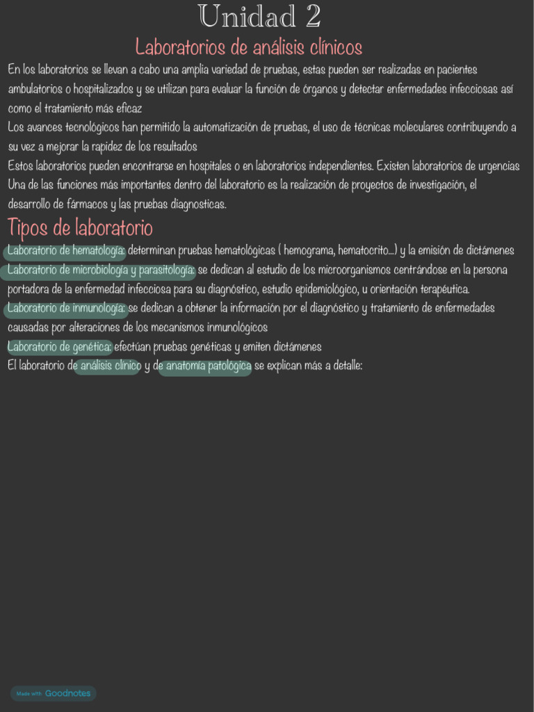 Tema 2 GMB Laboratorios de Analisis Clinicos | PDF | Sangre | Laboratorios