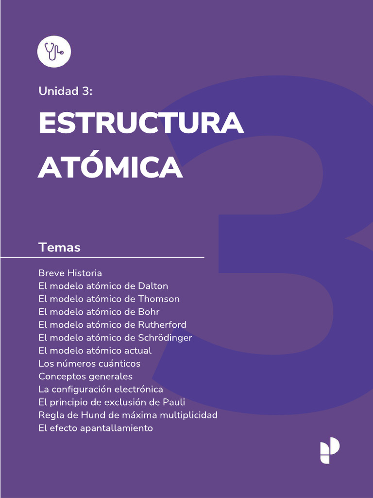 Unidad 3 - Estructura Atómica | PDF