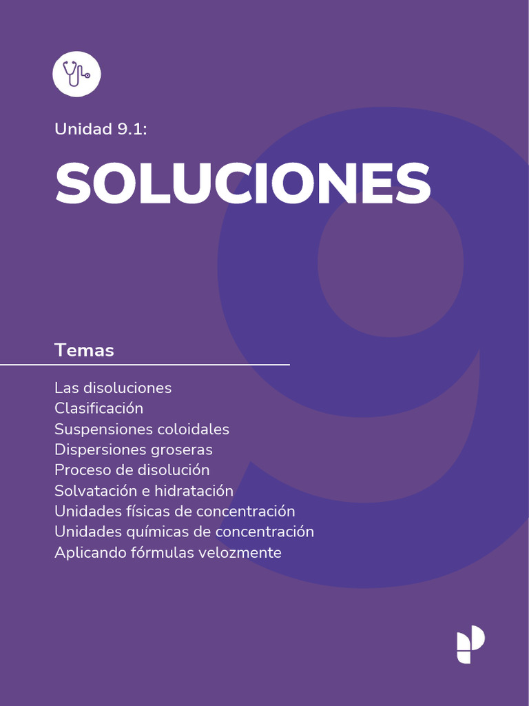 Unidad 9.1 - Soluciones | PDF | Coloide | Solubilidad