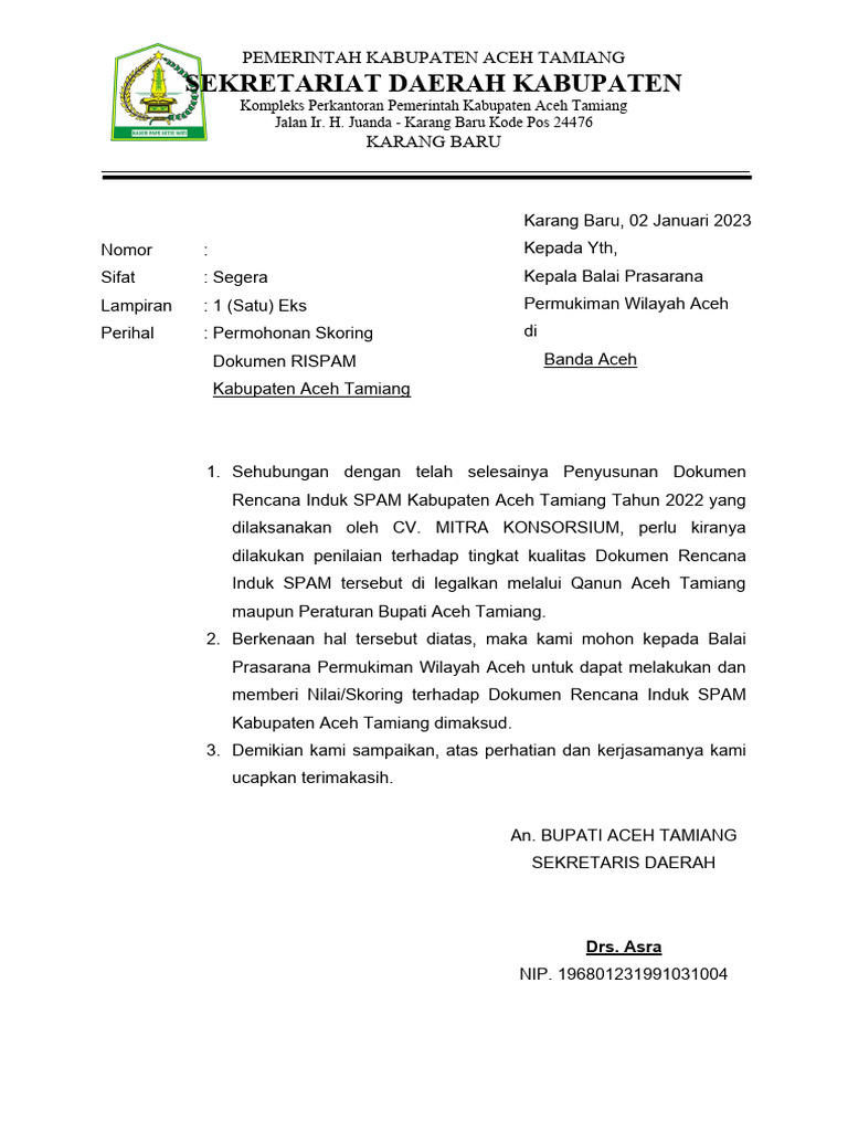 Permohonan Skoring RISPAM ATAM | PDF