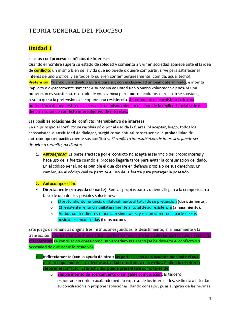Teoria General Del Proceso | PDF | Ley procesal | Debido al proceso