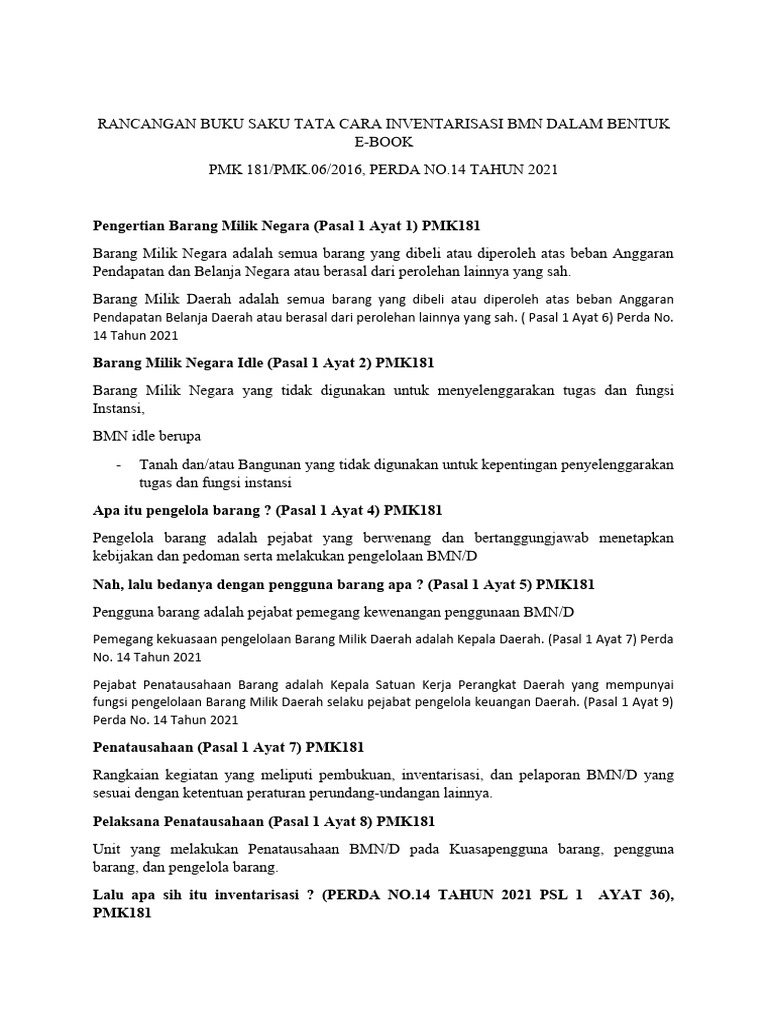 Rancangan Buku Saku | PDF | Pengelolaan Keuangan & Uang