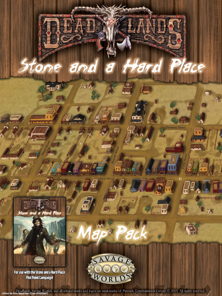 Deadlands Reloaded Stone and A Hard Place Map Pack | Download Free PDF ...