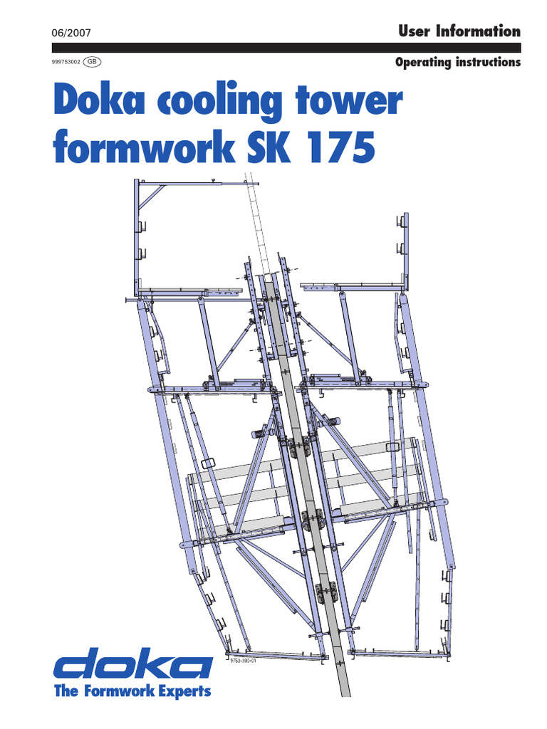 Doka Cooling Tower Formwork SK 175 | PDF | Scaffolding | Screw