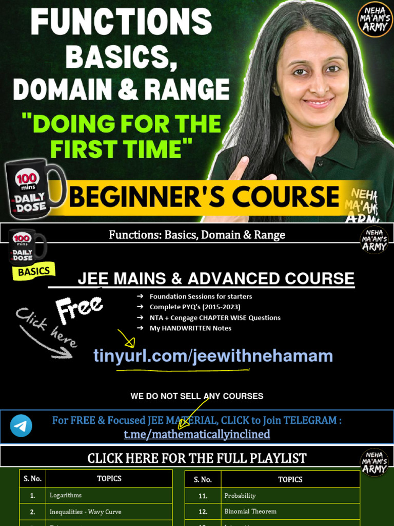 Basics Of Functions Domain And Range Pdf Function Mathematics Complex Number