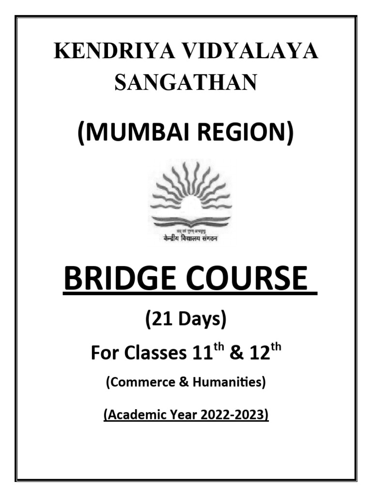 Bridge Course for Classes 11 & 12 | PDF | Electronic Business ...