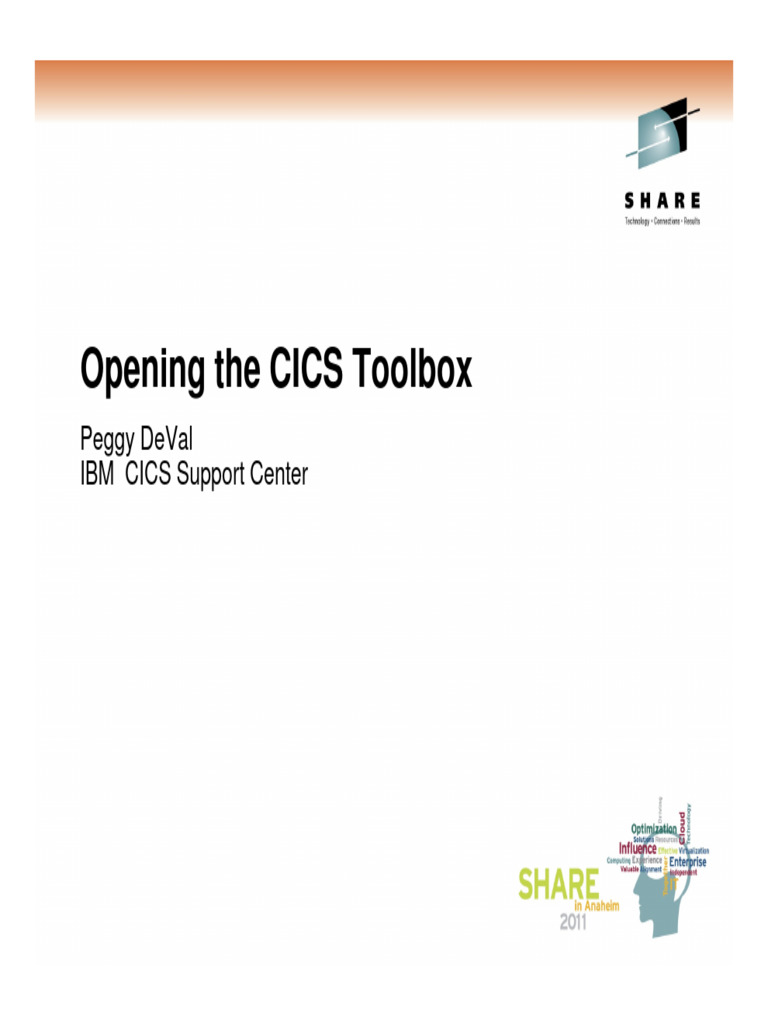 Opening The CICS Toolbox | PDF | Kernel (Operating System) | File Format