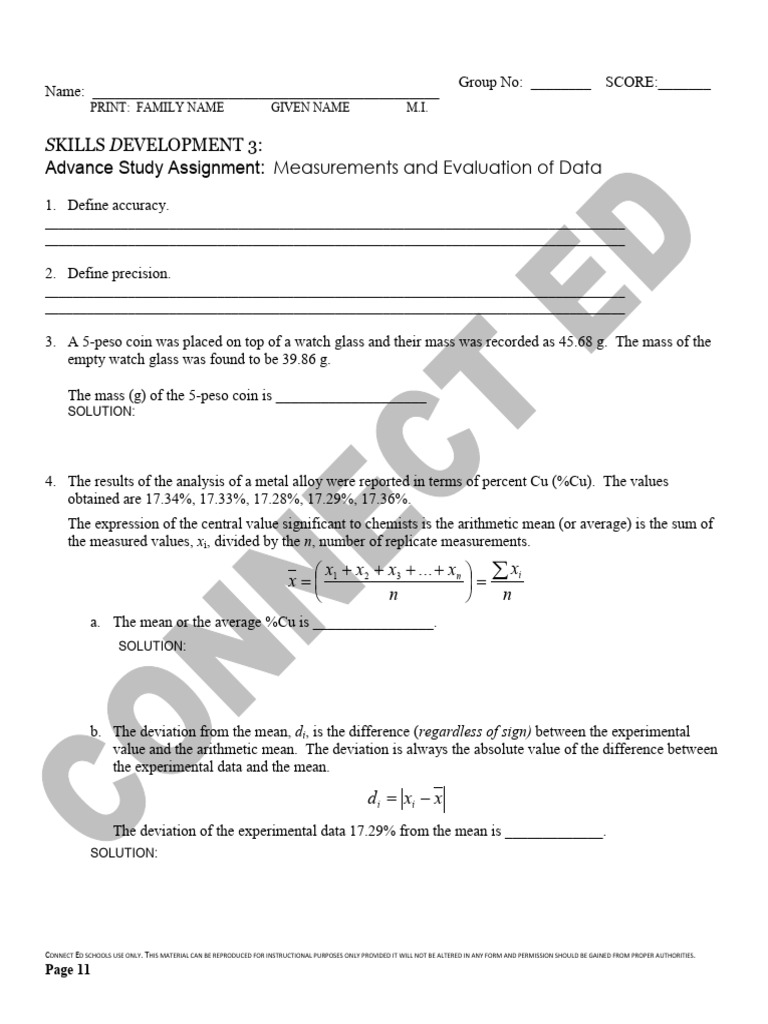 Gen Chem Lab 1 Handouts Connect Ed (1) - ASA | Download Free PDF ...