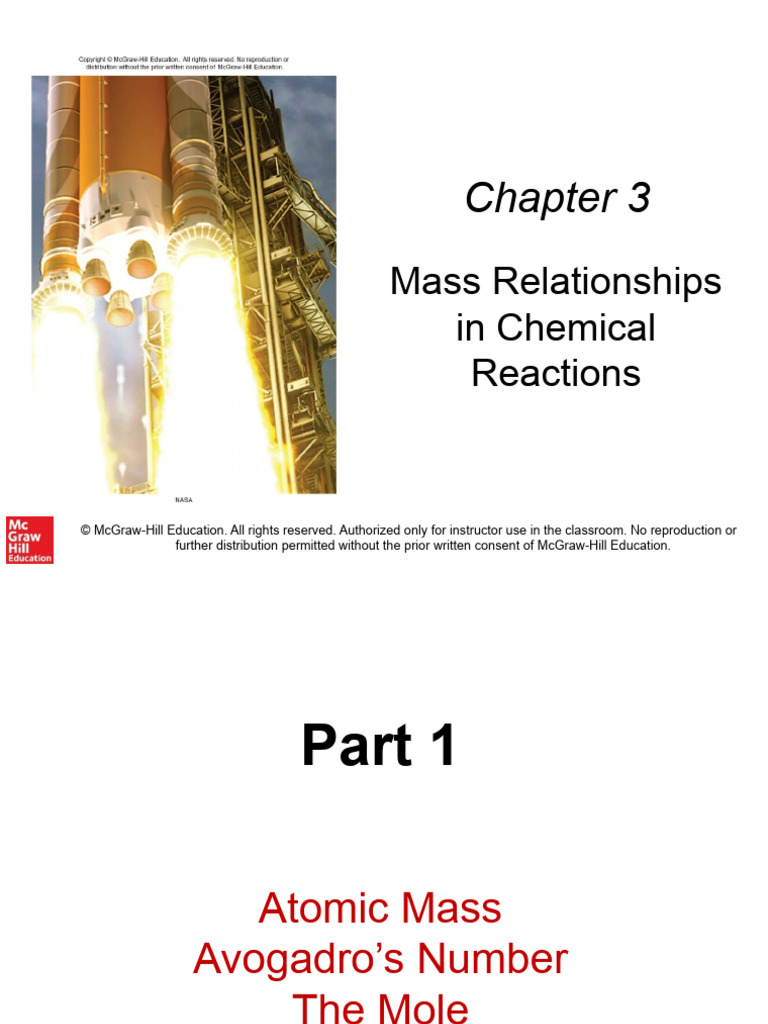 Mass Relationships in Chemical Reactions | PDF | Mole (Unit) | Metrology