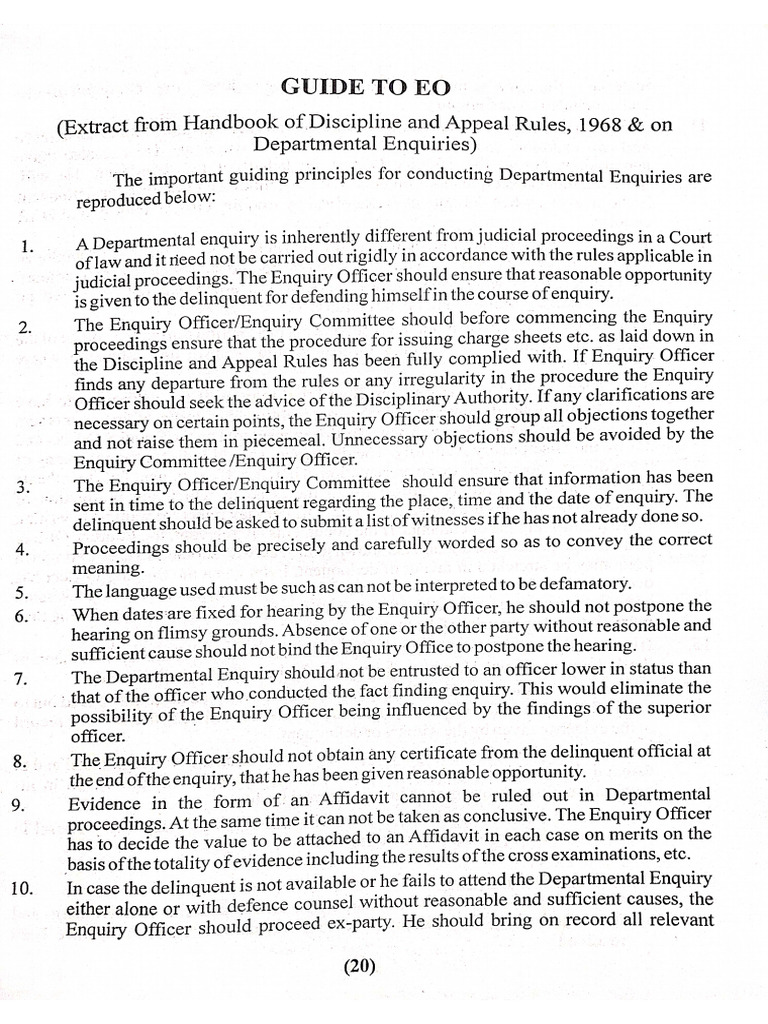 Guidelines For Eo | PDF