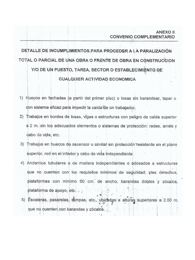 Anexo Complementario SRT | PDF