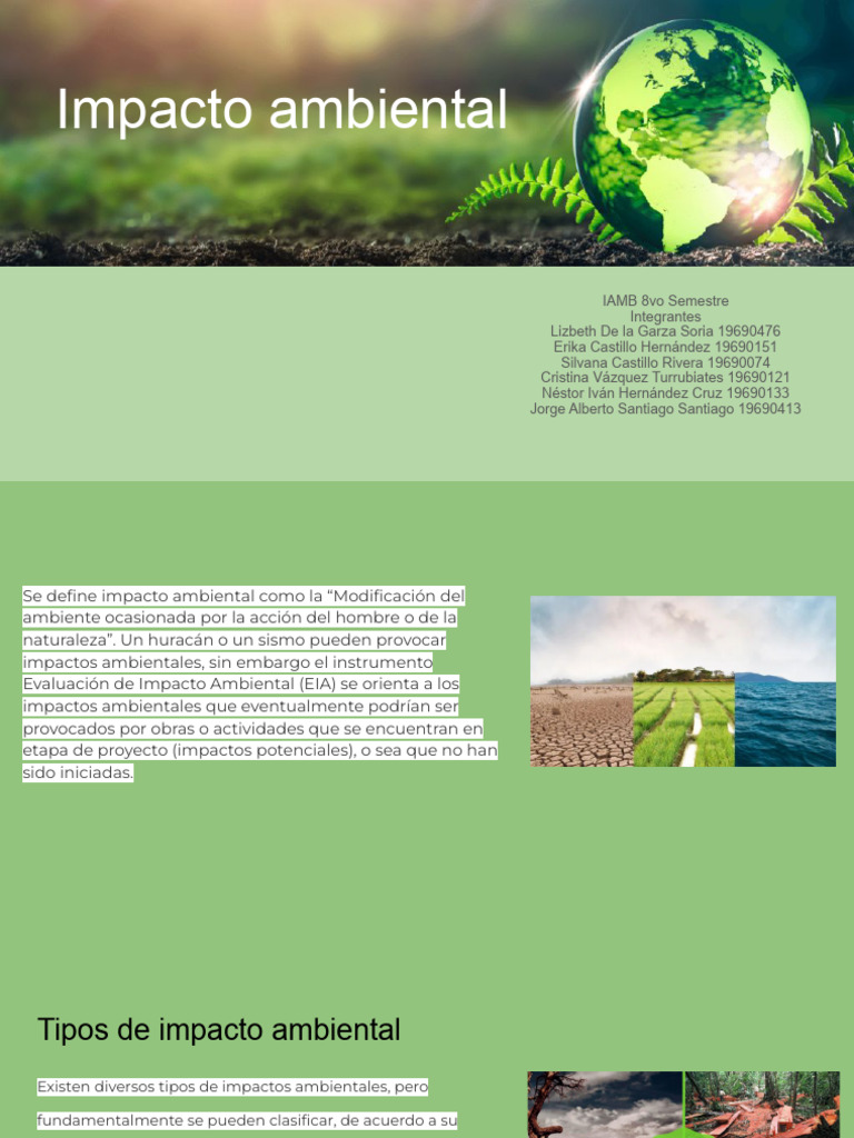 Impacto Ambiental | PDF | Evaluación de impacto ambiental | Entorno natural