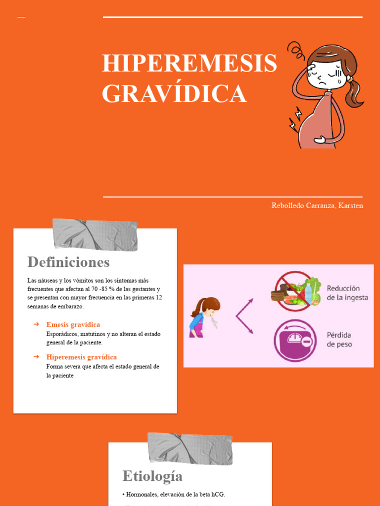 Hiperemesis Gravidica Revisar | PDF | Medicina CLINICA | Especialidades ...