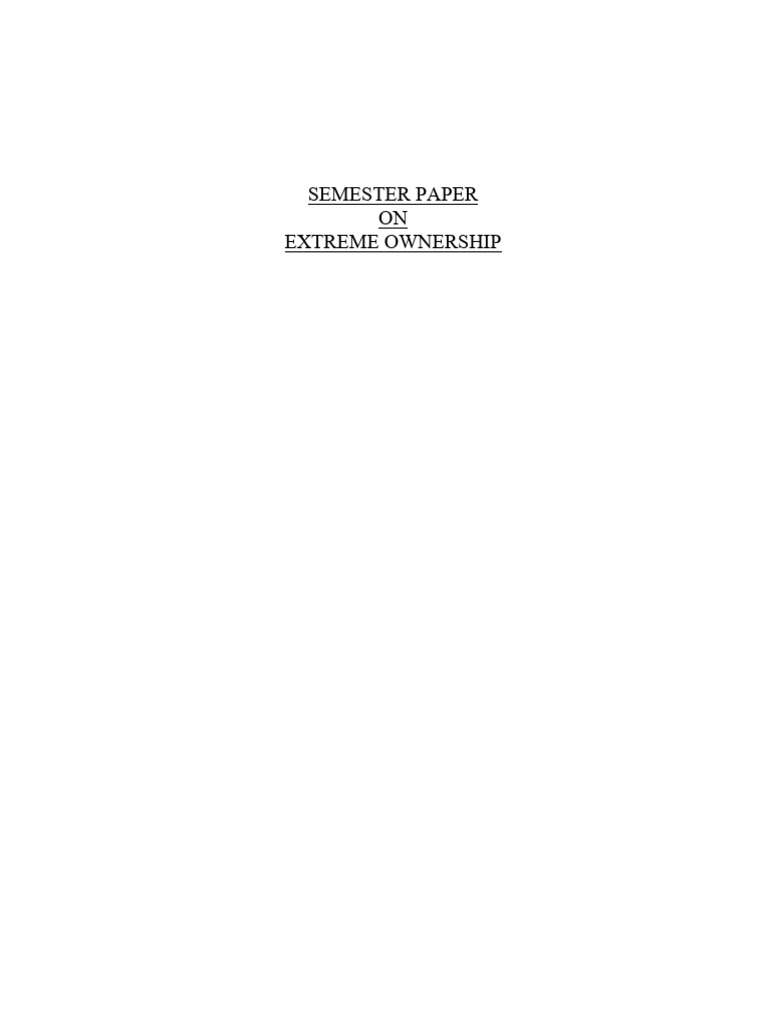 Semester Paper Format | PDF | Business