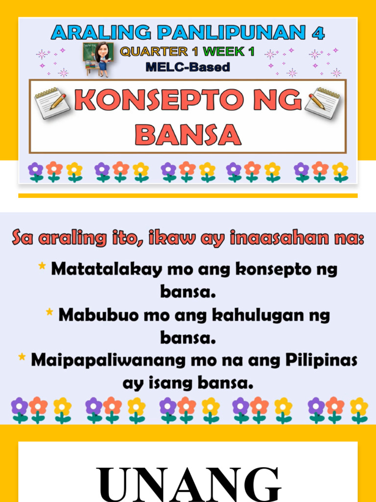 AP q1 w1 Konsepto NG Bansa | PDF